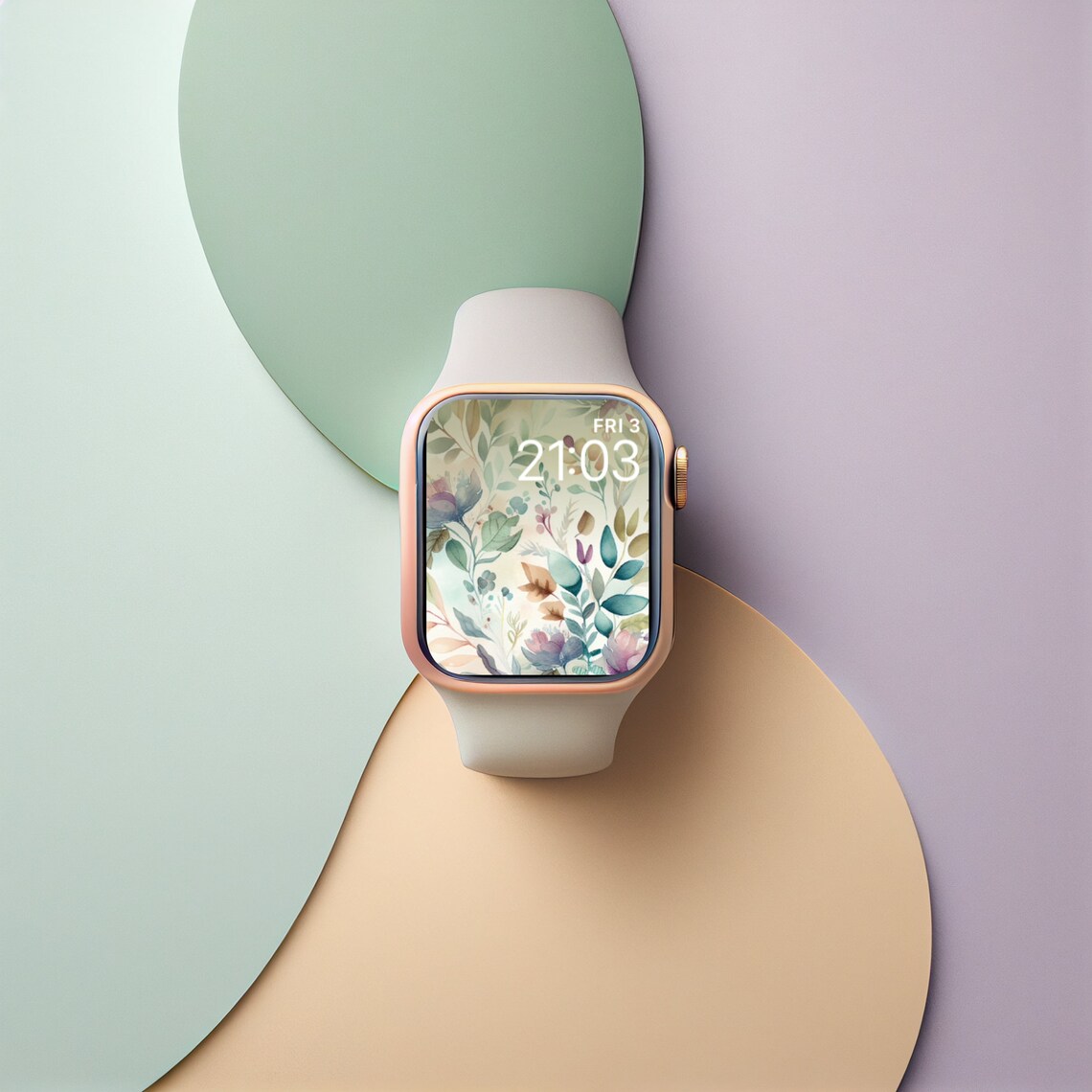 Watercolor Flowers Apple Watch Face, Apple Watch Face Flowers ...