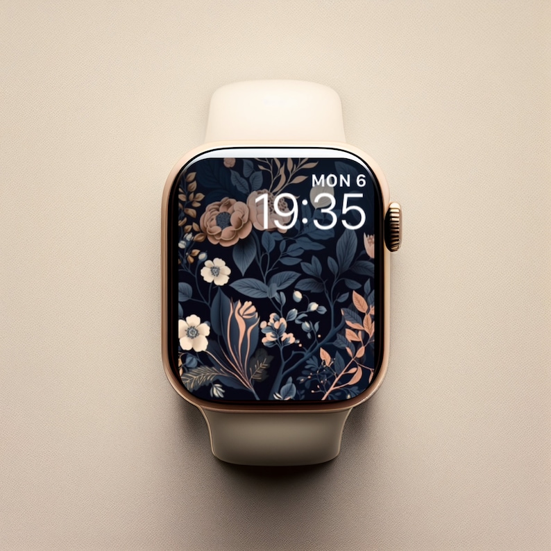 Floral Apple Watch Face, Feminine Watch Face Flowers, Watercolor Apple ...