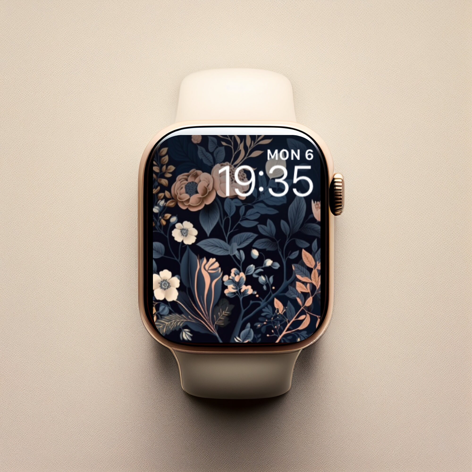 Floral Apple Watch Face, Feminine Watch Face Flowers, Watercolor Apple ...
