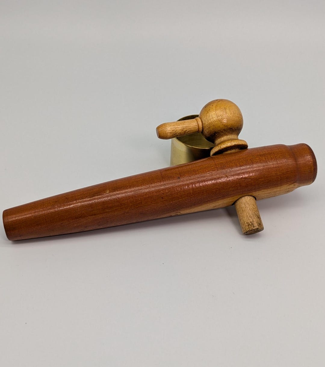 Vintage Wooden Barrel Tap Spigot, Functional Rustic Bar Decor, Antique ...