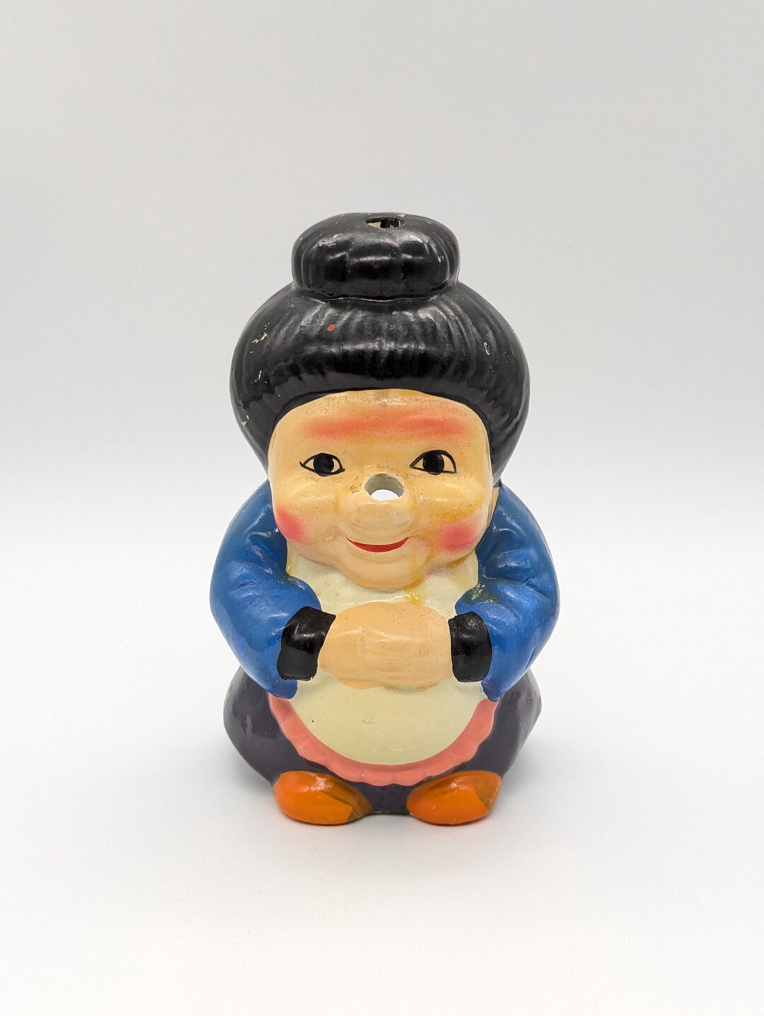Vintage Ceramic String Dispenser Lady – 1950s Wall-mount Twine Holder ...