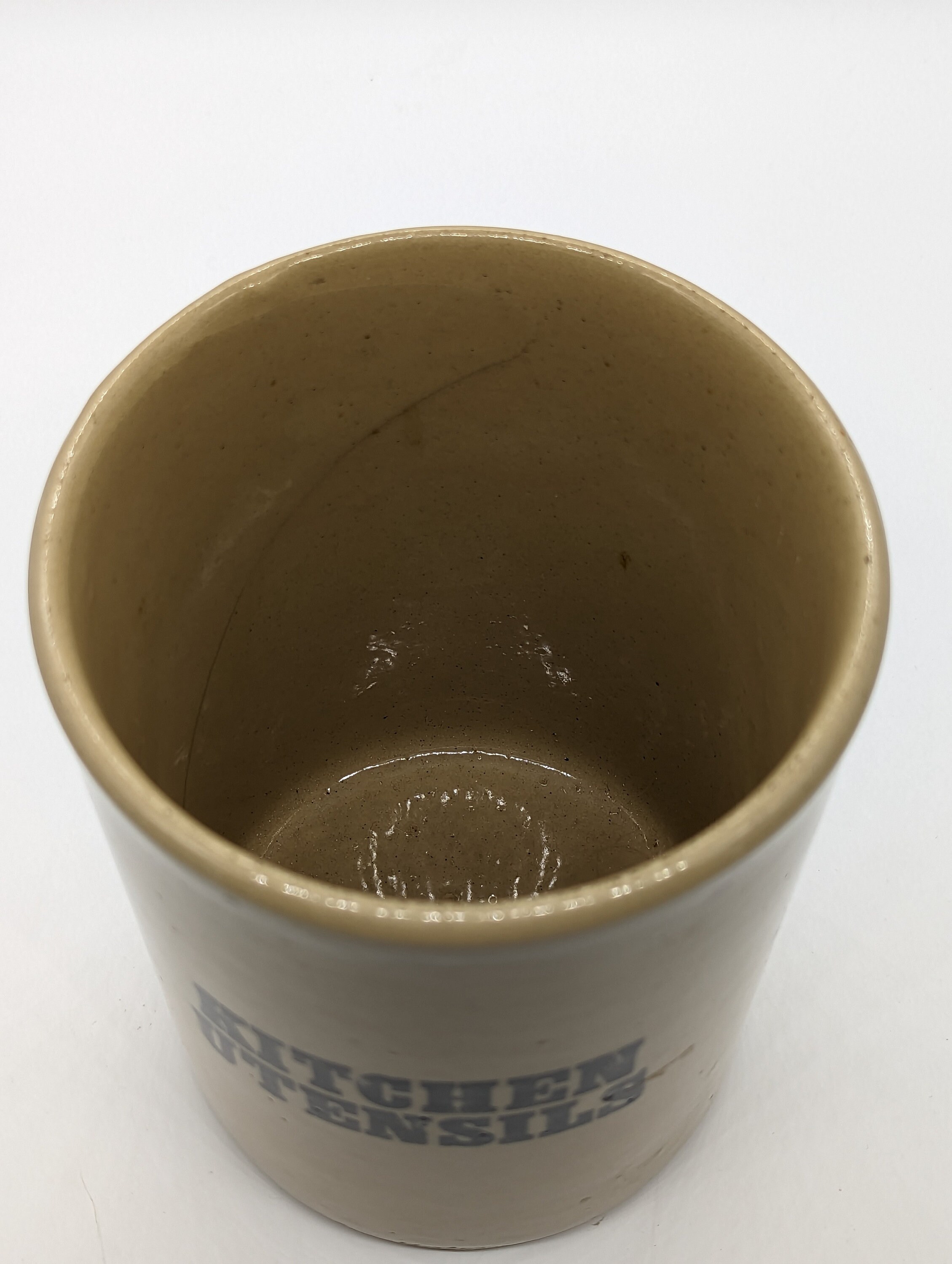 Vintage peerless Stoneware Kitchen Utensil Crock - Etsy