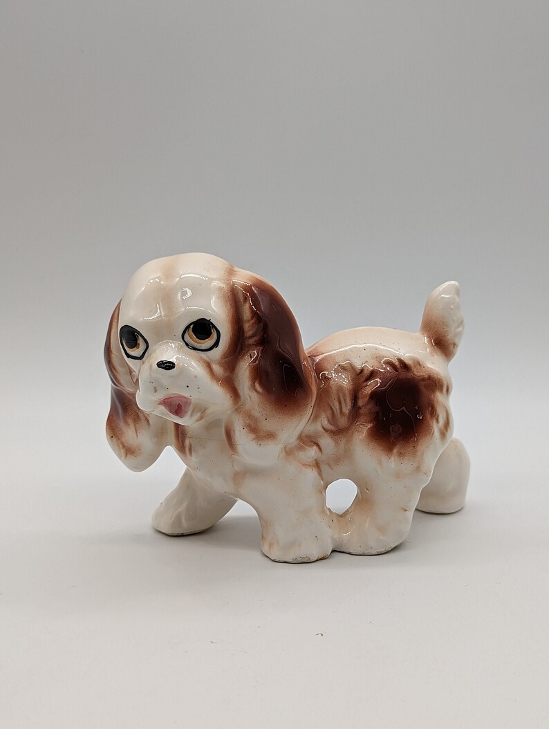 Endearing Vintage Ceramic Cocker Spaniel Figurine From Japan - Etsy