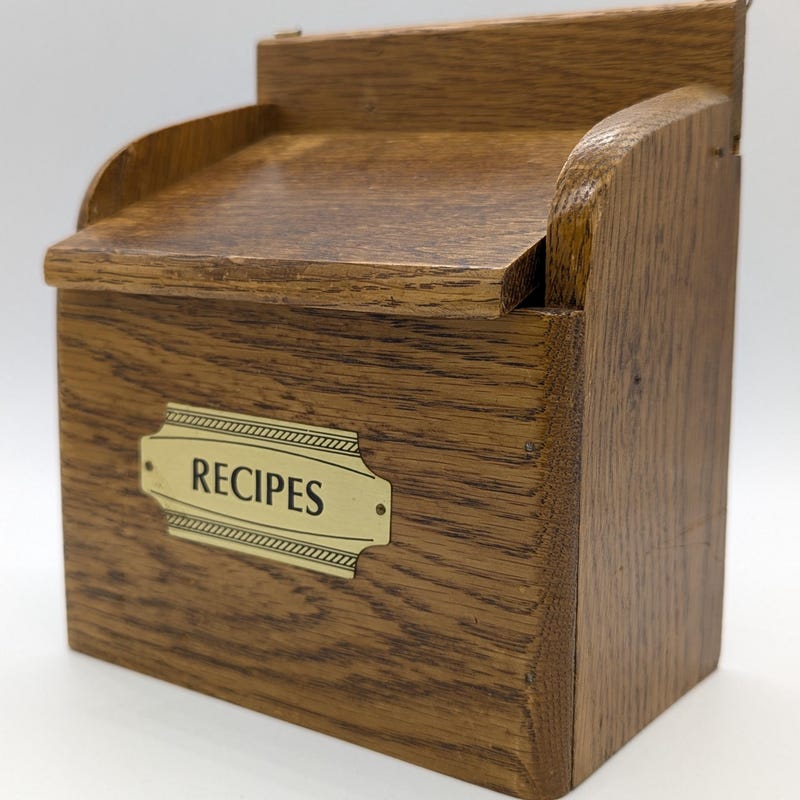 Rustic Recipe Box - Etsy