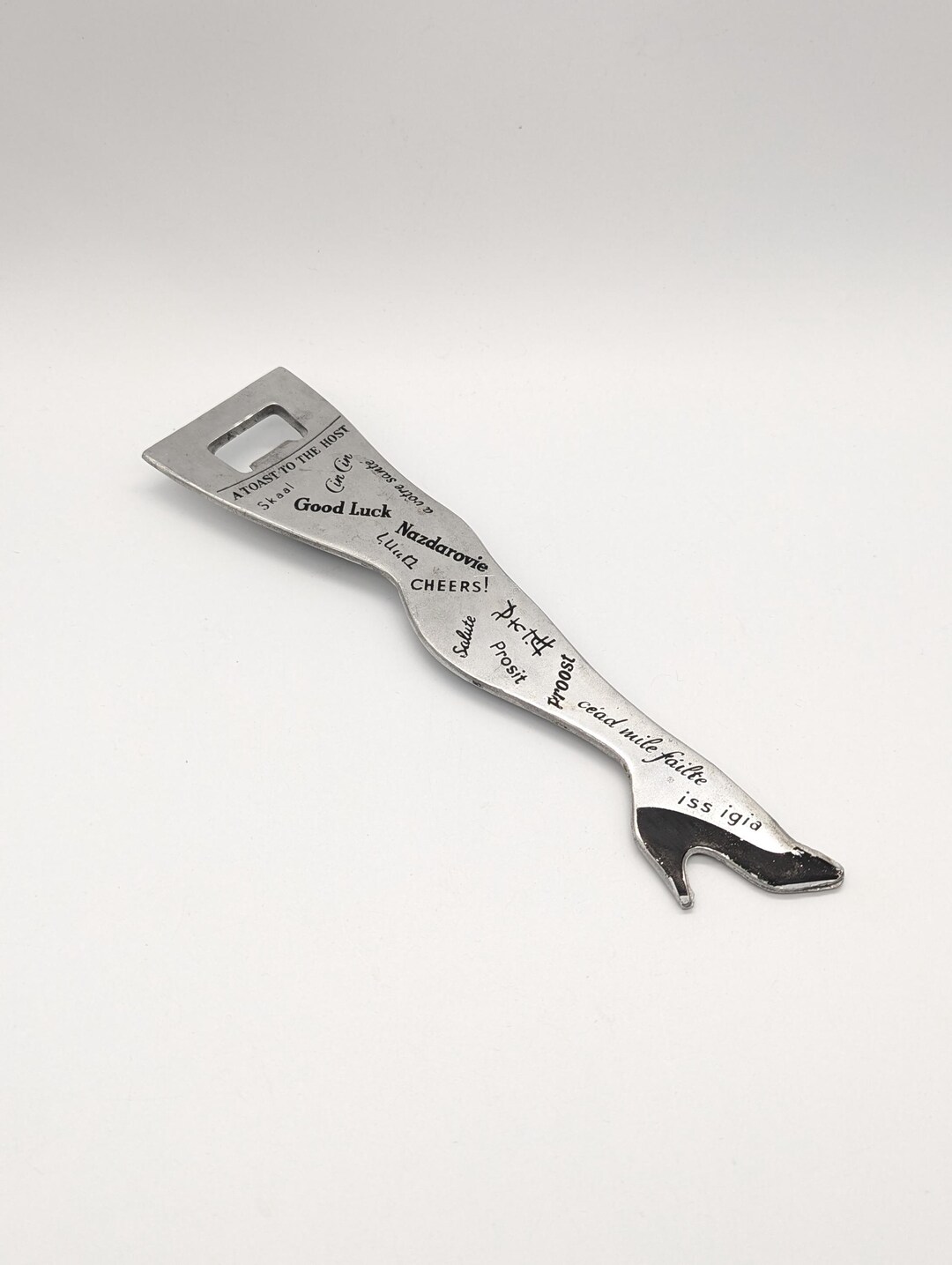 Vintage Italian Aluminum Leg Bottle Opener • Retro Barware - Etsy