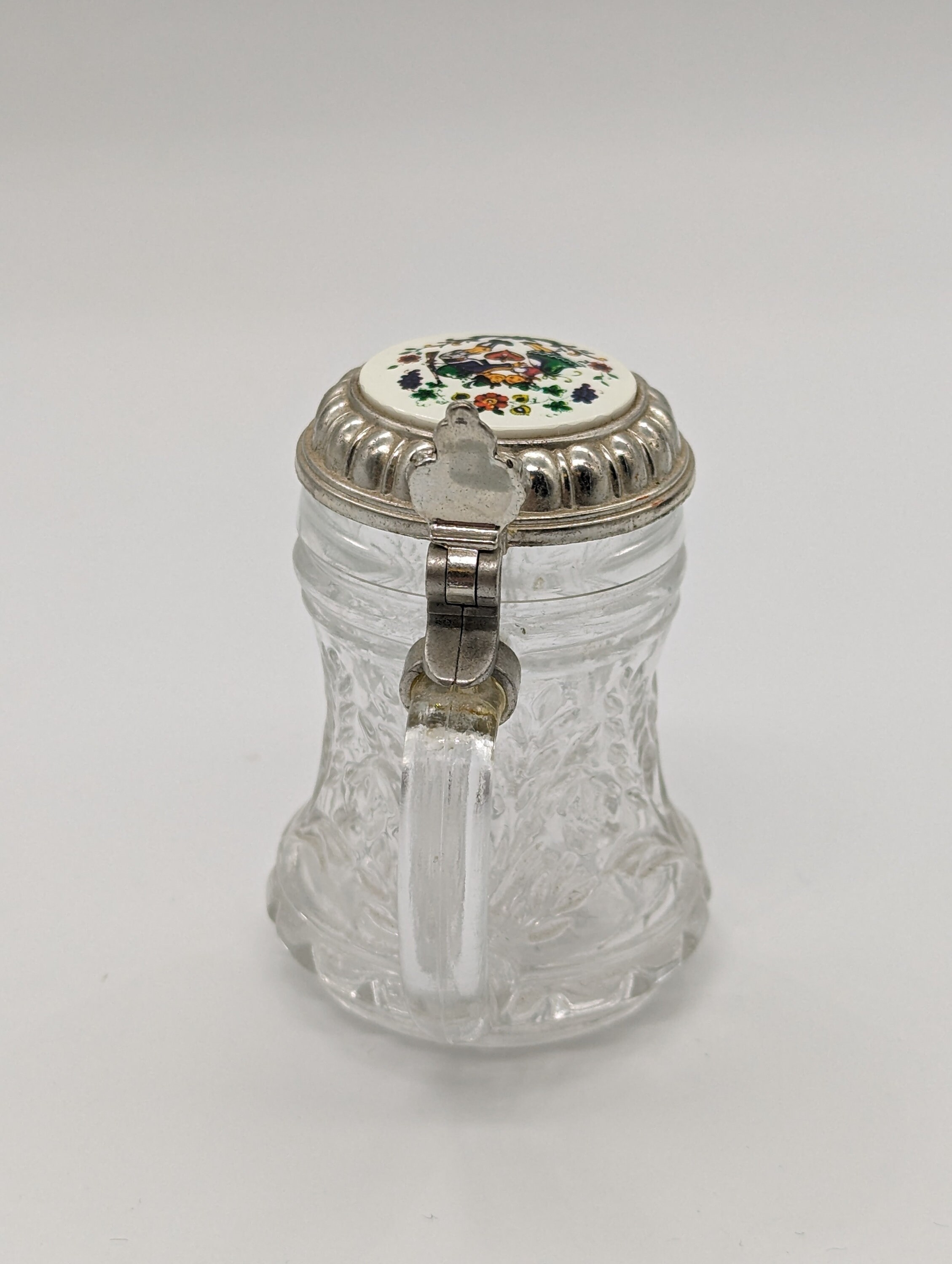 Vintage BMF Glass Schnapskrugerl schnapps Glass Bavarian Courting ...
