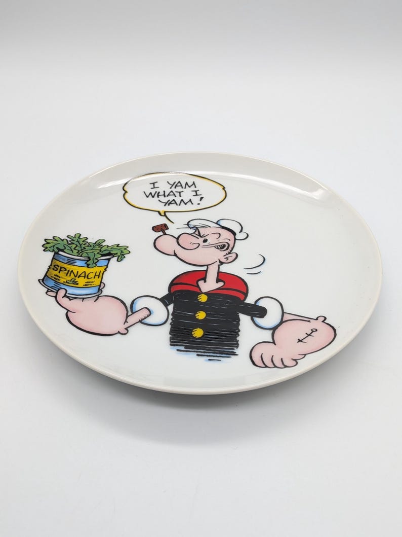 Vintage 1980 Popeye Collector Plate 50th Anniversary Cartoon ...