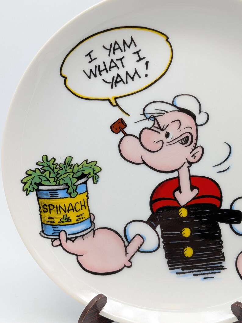 Vintage 1980 Popeye Collector Plate 50th Anniversary Cartoon ...