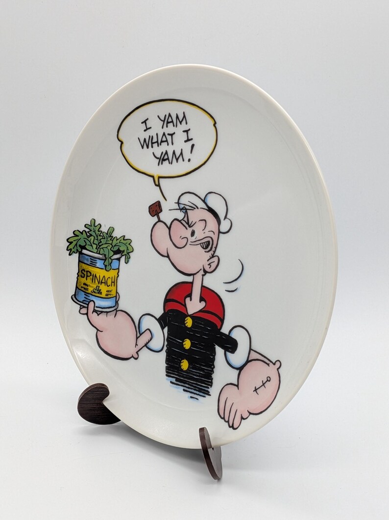 Vintage 1980 Popeye Collector Plate 50th Anniversary Cartoon ...