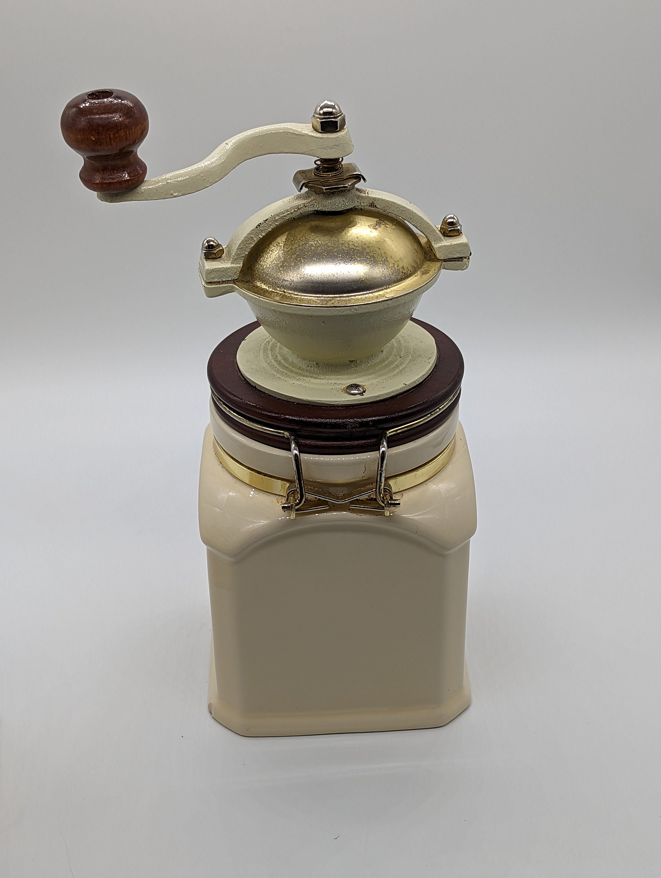 Vintage Harrod's Coffee Grinder and Tea Jar Set - Etsy