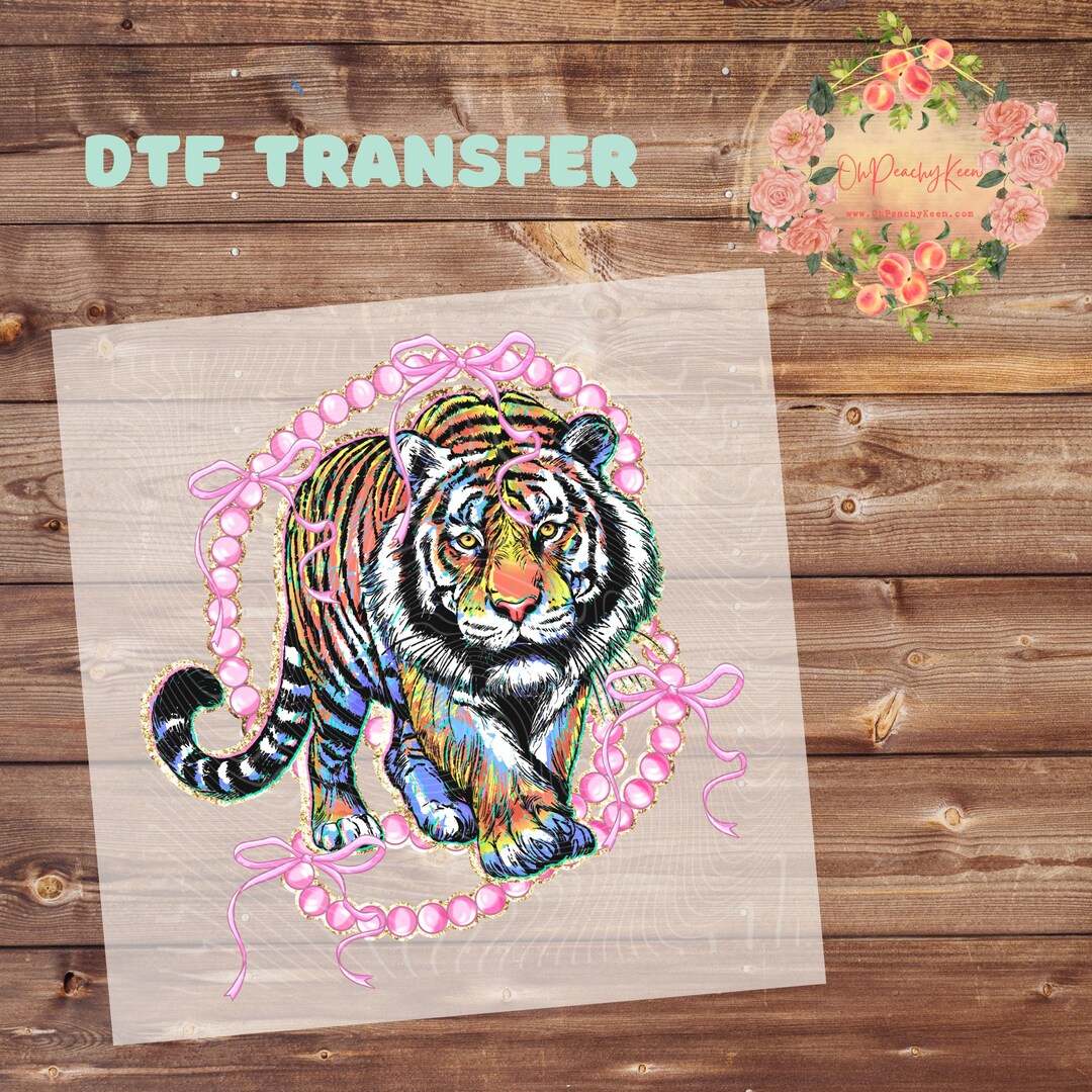 Tiger Pearls DTF Transfer, Country Ready to Press Transfer, DTF ...