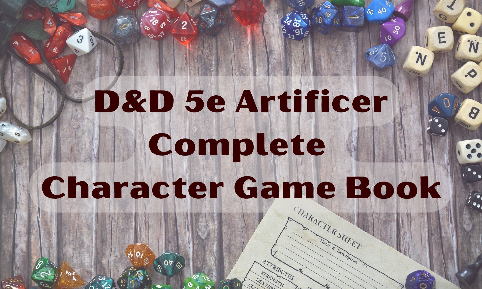 D&D 5e Complete Artificer Character Book - Etsy