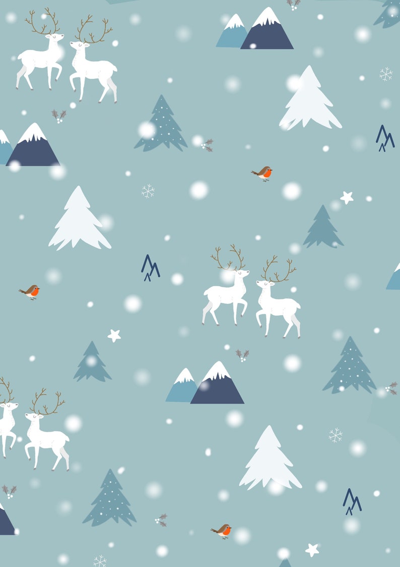 Christmas Wallpaper - Etsy
