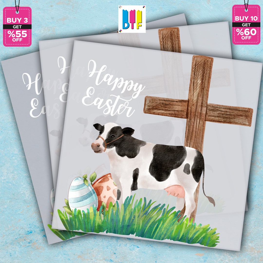 Happy Easter, Ready to Press, Easter DTF Prints, He is Risen DTF ...