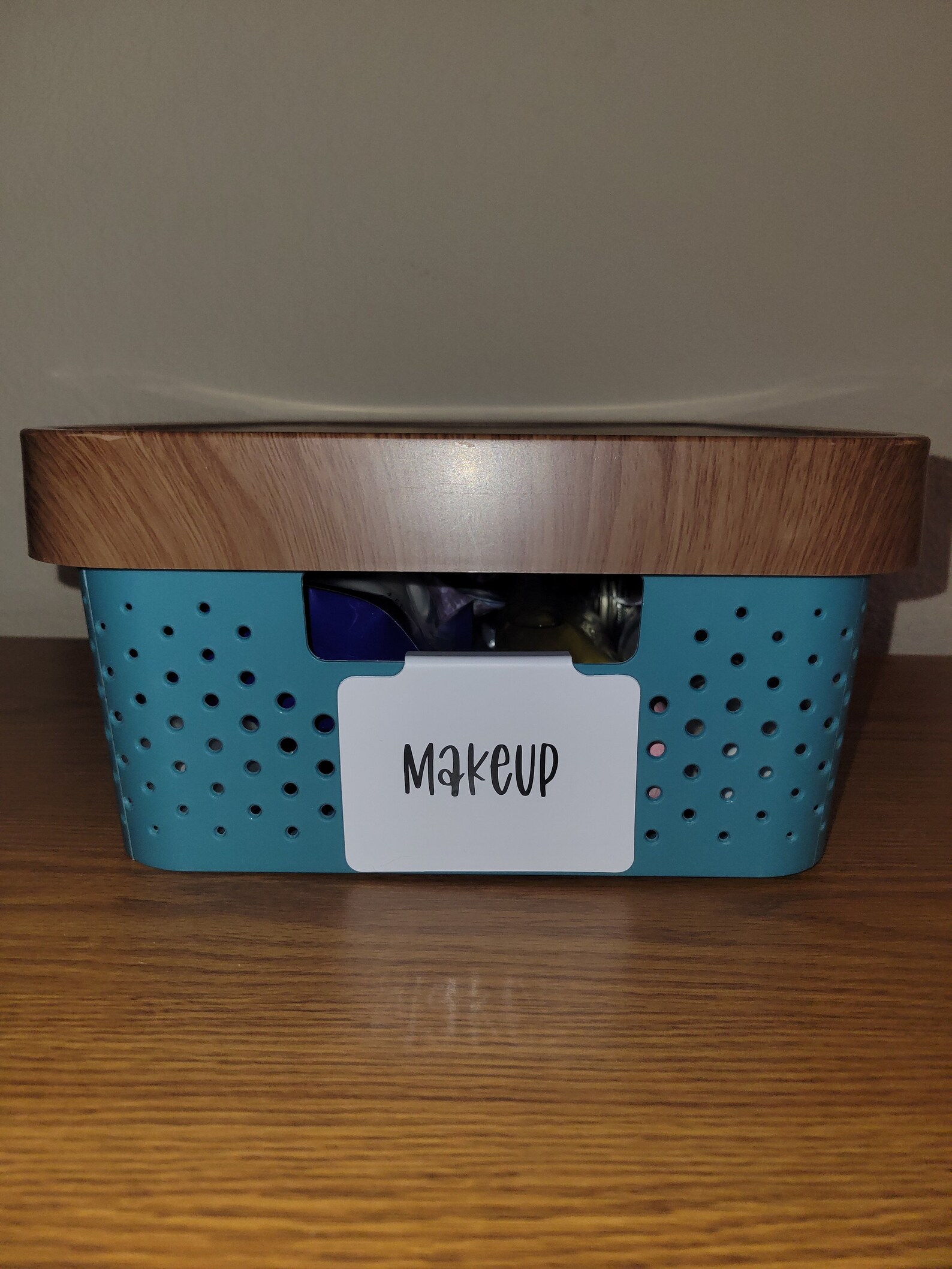 White Basket/ Bin Clip With Custom Vinyl Label - Etsy