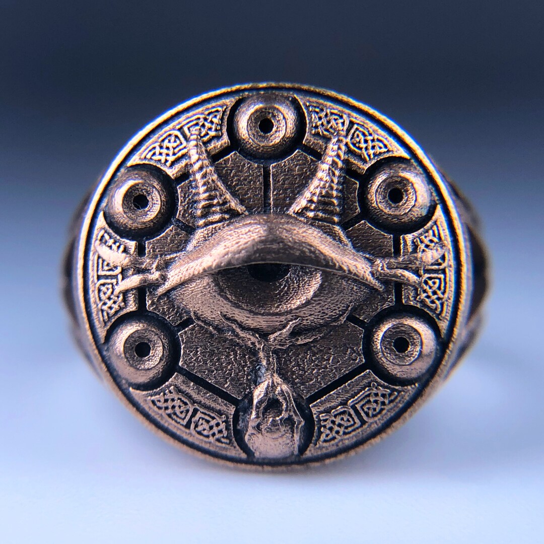 Horned God Ring - Pagan, Celtic, Bronze - Etsy