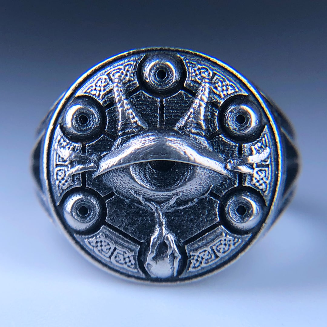 Horned God Ring Pagan, Celtic, 925 Silver. - Etsy