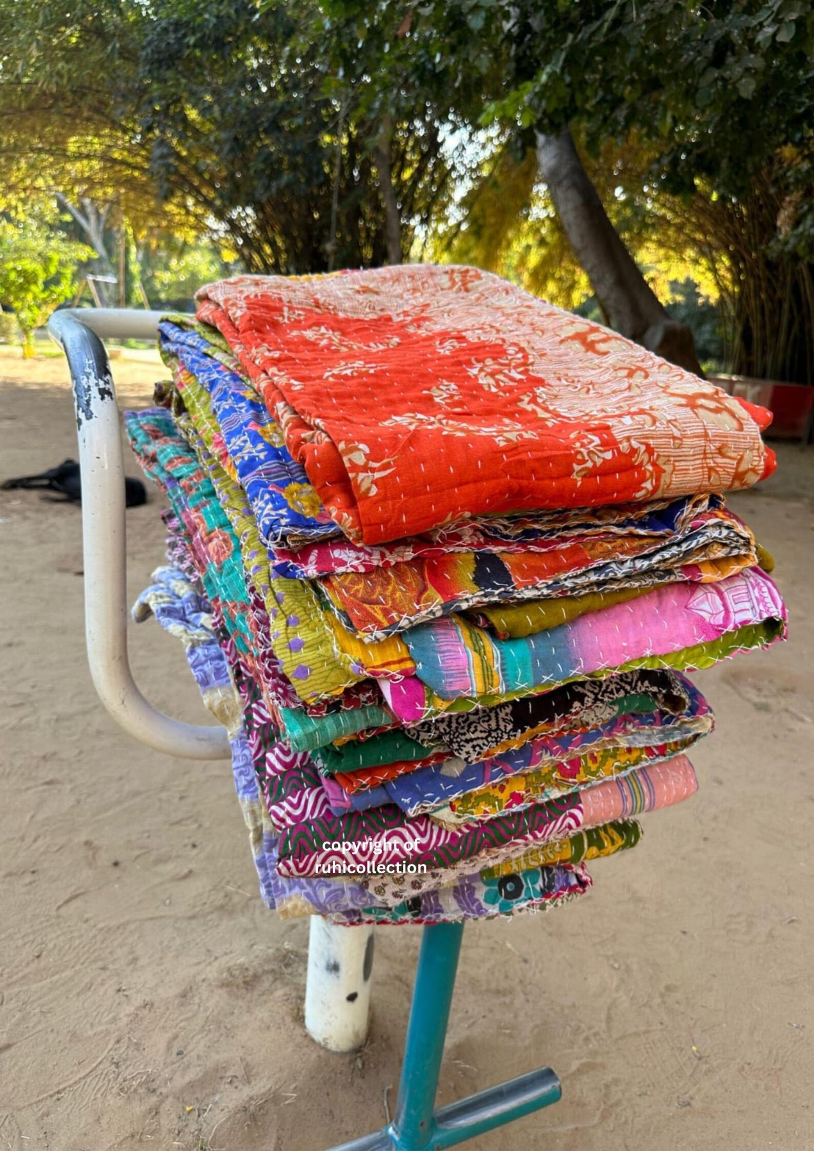 Wholesale Lot Vintage Kantha Quilt, Sari Coverlet, Sundance Kantha ...