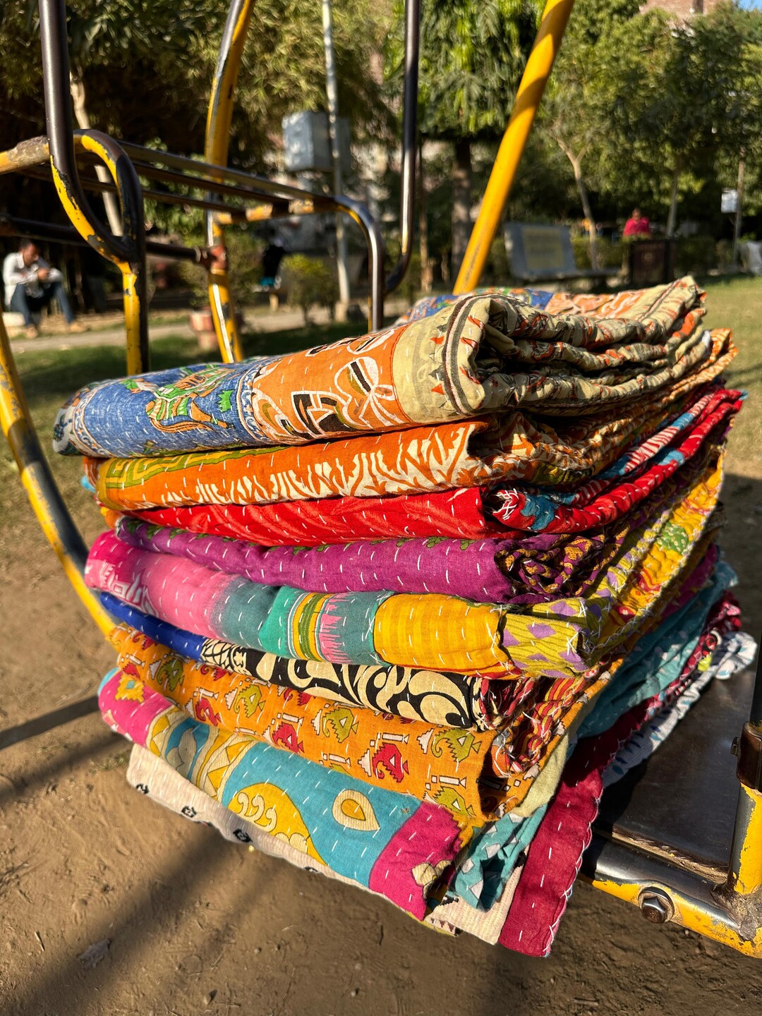 Wholesale Lot of Indian Vintage Cotton Kantha Quilts Handmade Sari ...