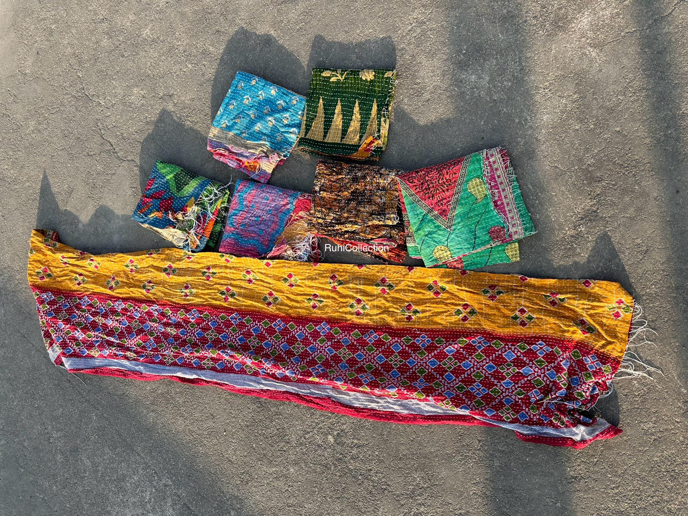 Women Scarves Indian Handmade Kantha Scarf Bohemian Kantha Throw Cotton ...