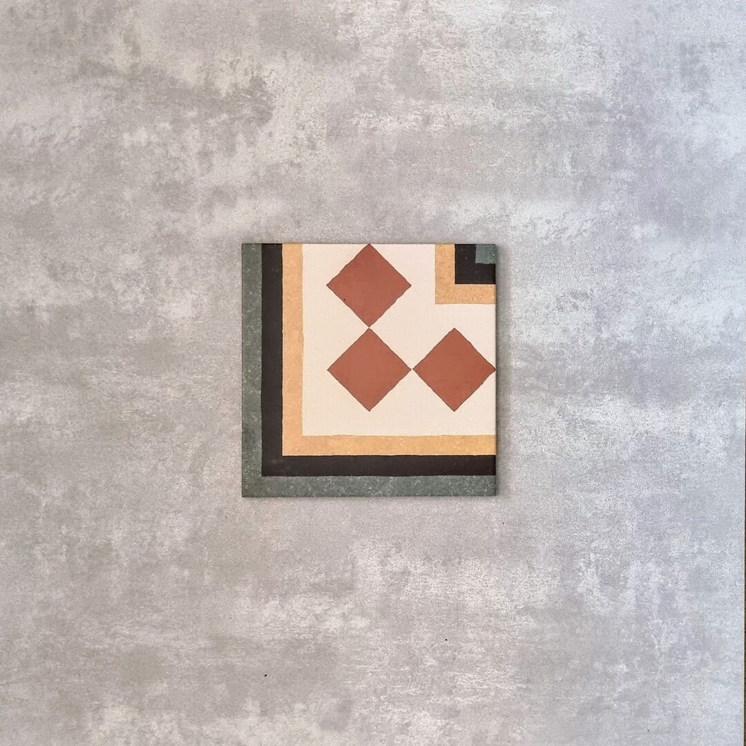 Full Tile Pattern: Newton Manor Border Corner 20cm X 20cm - Etsy