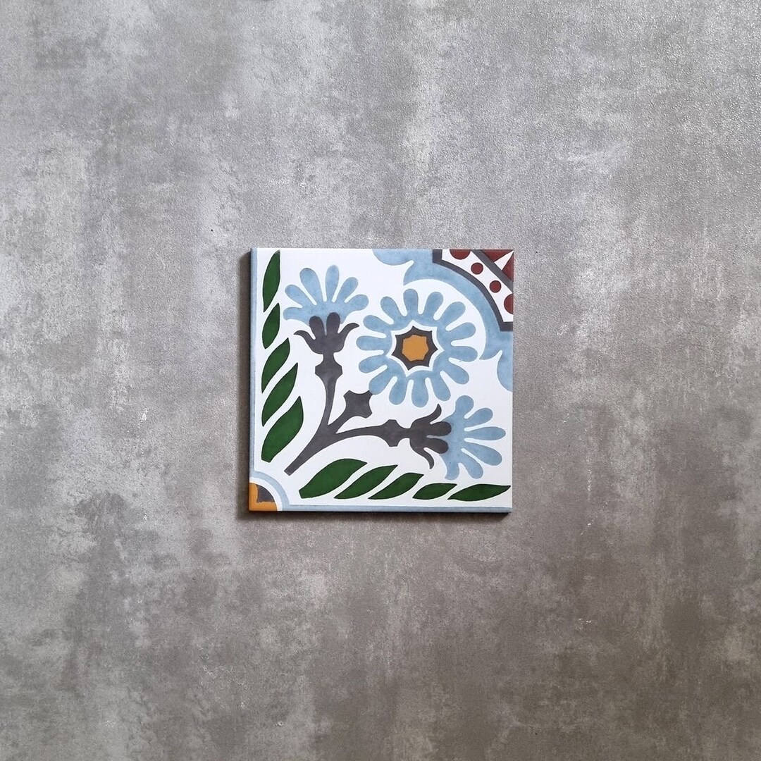 Full Tile Pattern: Jardin Olivio Anti-slip Moroccan Patterned Porcelain ...