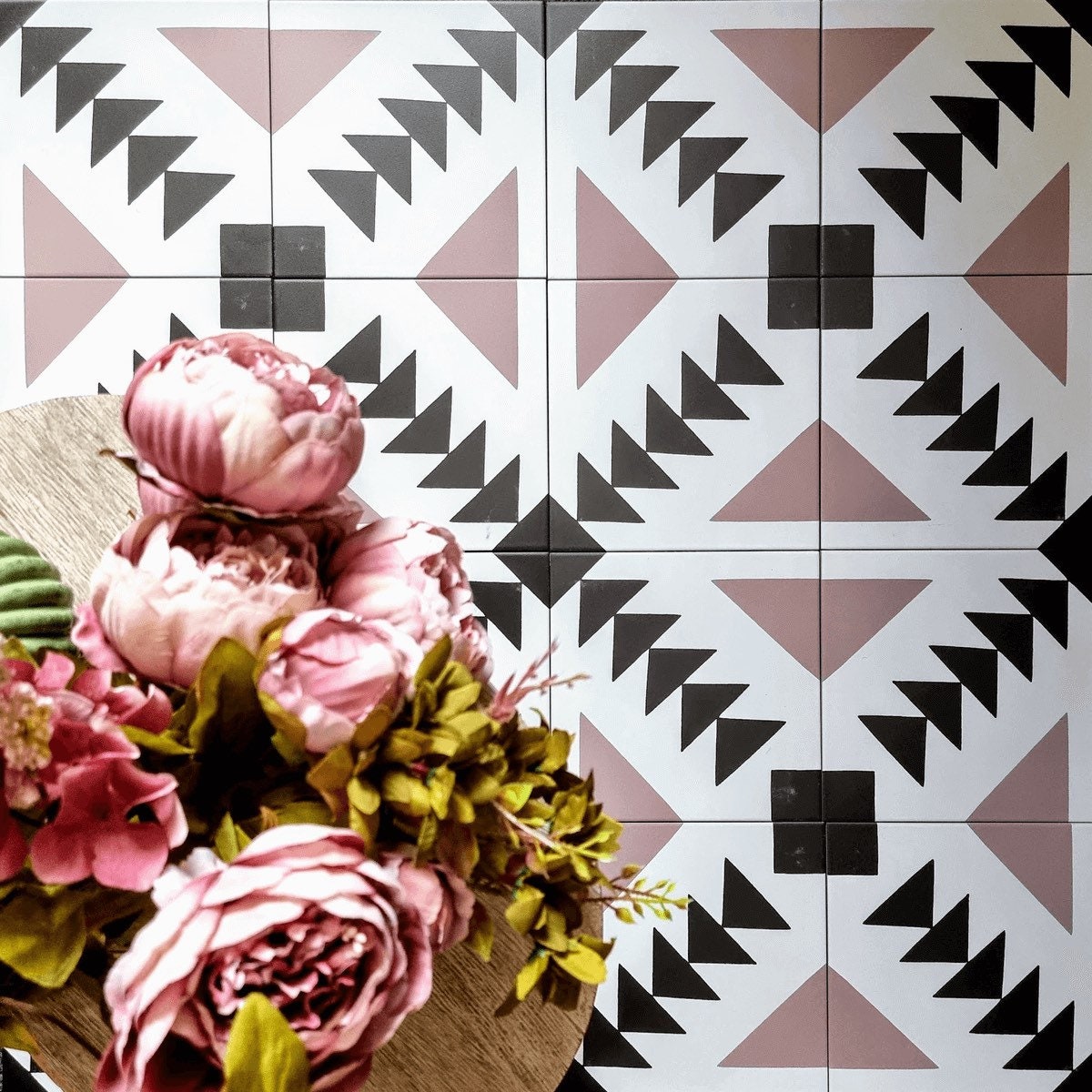 Complete Tile Pattern: Azteca Natural Anti-slip Moroccan Patterned ...