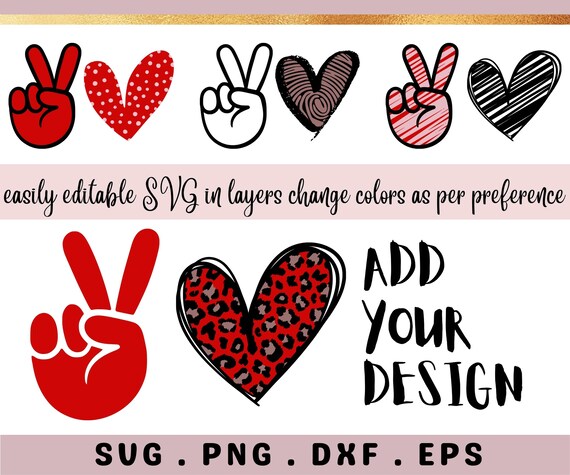 Pink Zebra Print Peace Sign