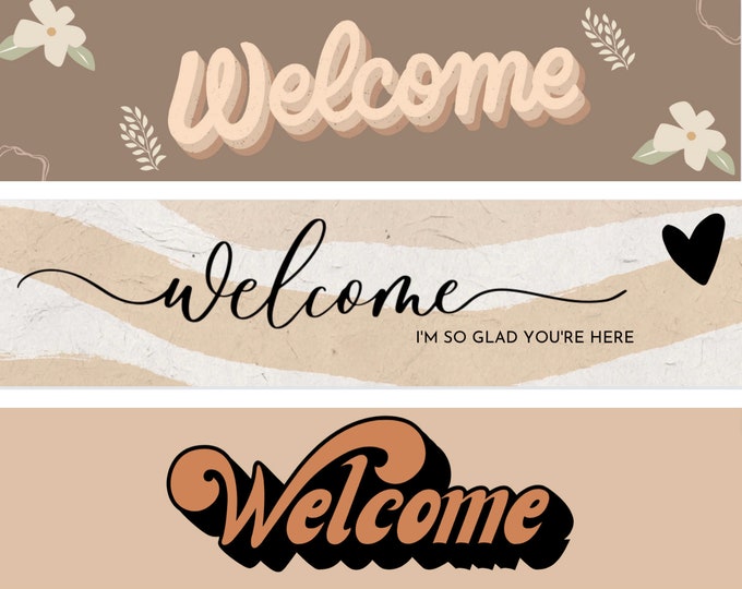 Neutral Aesthetic Minimalist Google Classroom Header/ Banner Bundle ...