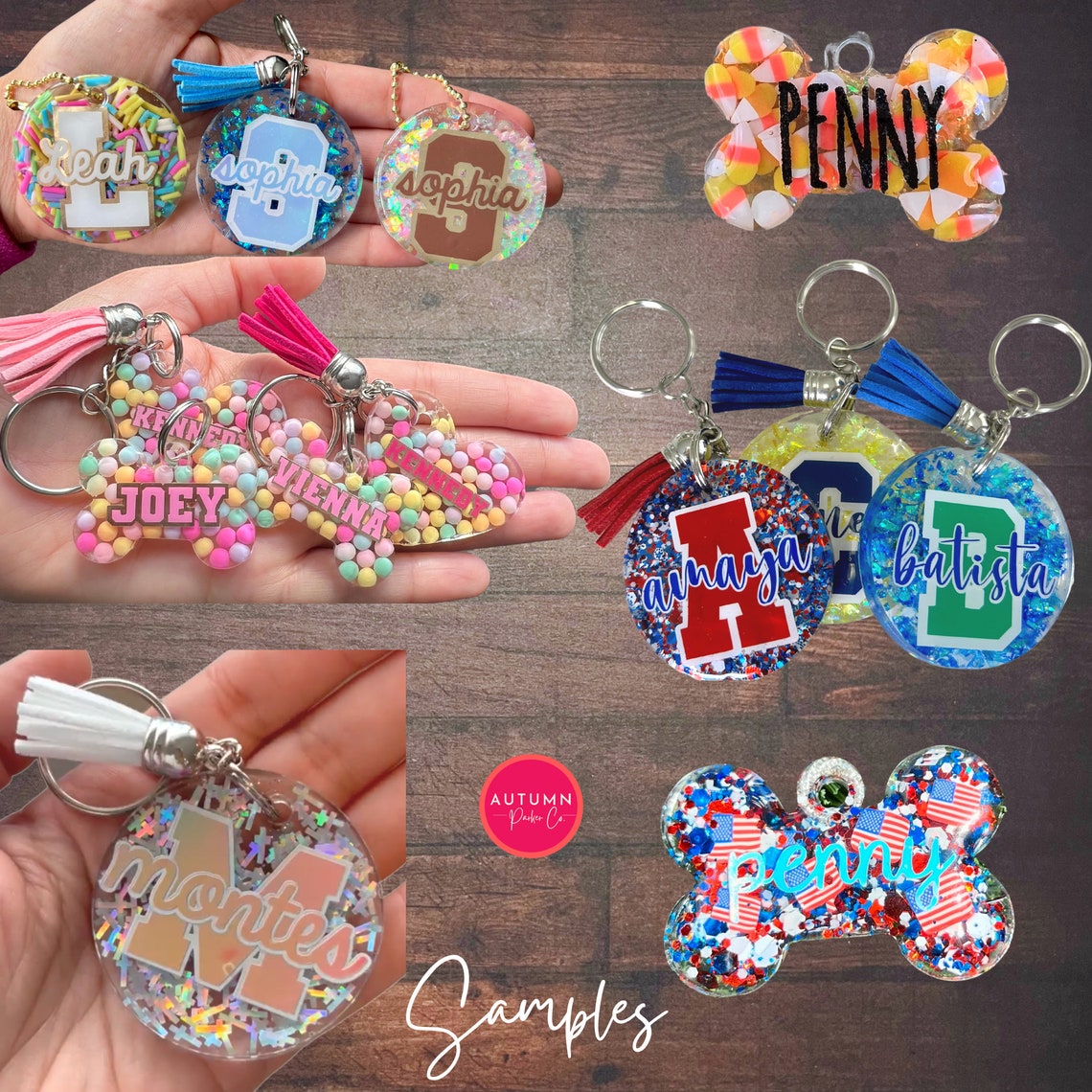 Custom Keychains and Dog Tags | Holiday Themed | Backpack Tag ...