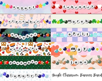 Google Classroom Groovy Banner - Etsy