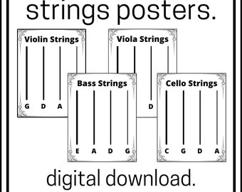Orchestra Instrument Posters - Etsy