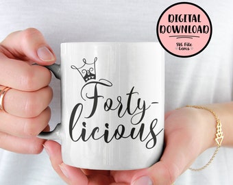 Hello Forty Svg - Etsy
