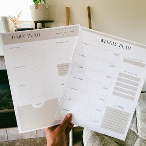 Daily & Weekly Planner Bundle | Digital Download - Etsy