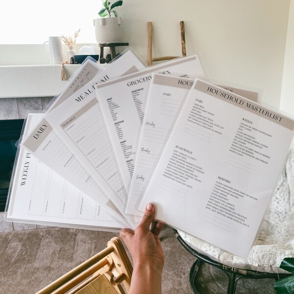 Laminated Grocery List - Etsy