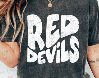 Red Devils Mascot Png - Etsy