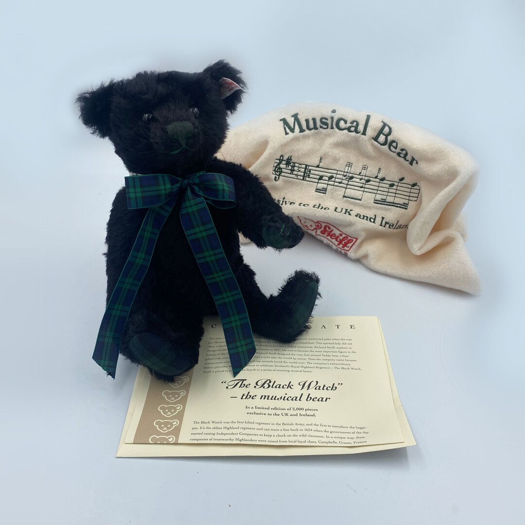 Steiff Musical "the Black Watch" Collector's Bear (limited Edition ...