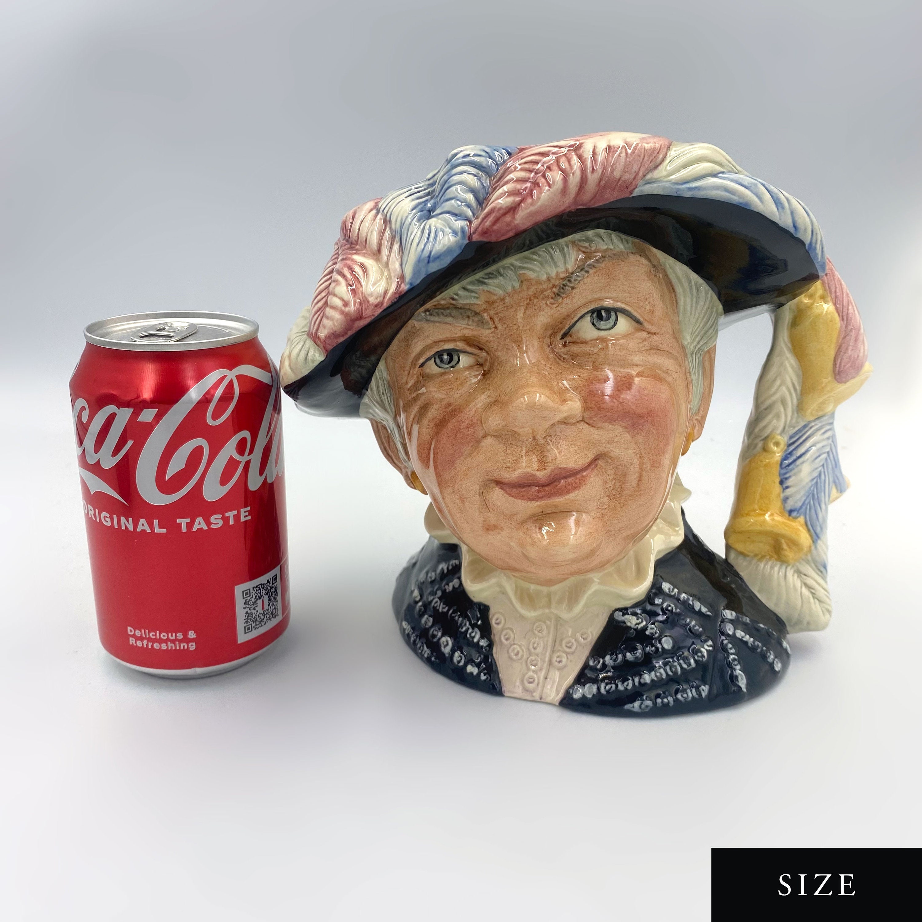 Royal Doulton "pearly Queen" D 6759 Grey Eyes BOXED Large Toby Jug ...