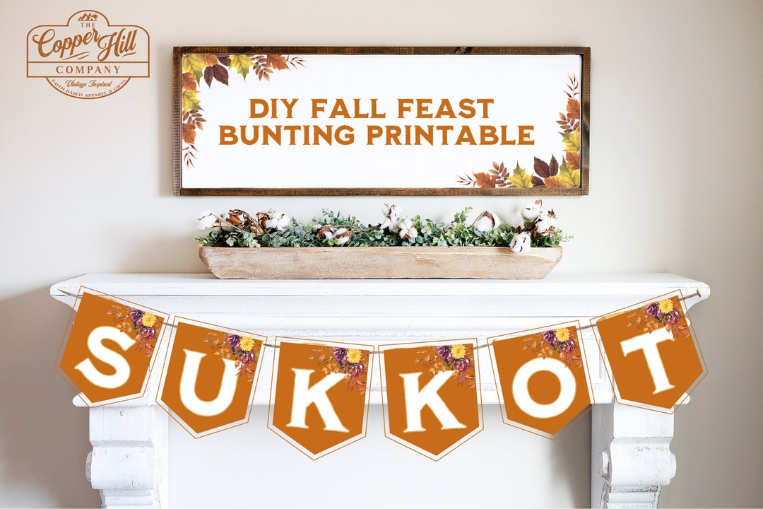 Fall Feast Pennant Banner Printable | Fall Banner Printable | Fall ...