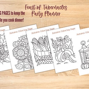 Feast of Tabernacles Party Planner Printable | Fall Feast Printable ...