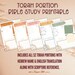 TORAH PORTION BIBLE Study Printable | Torah Portion | Yeshua Bible ...