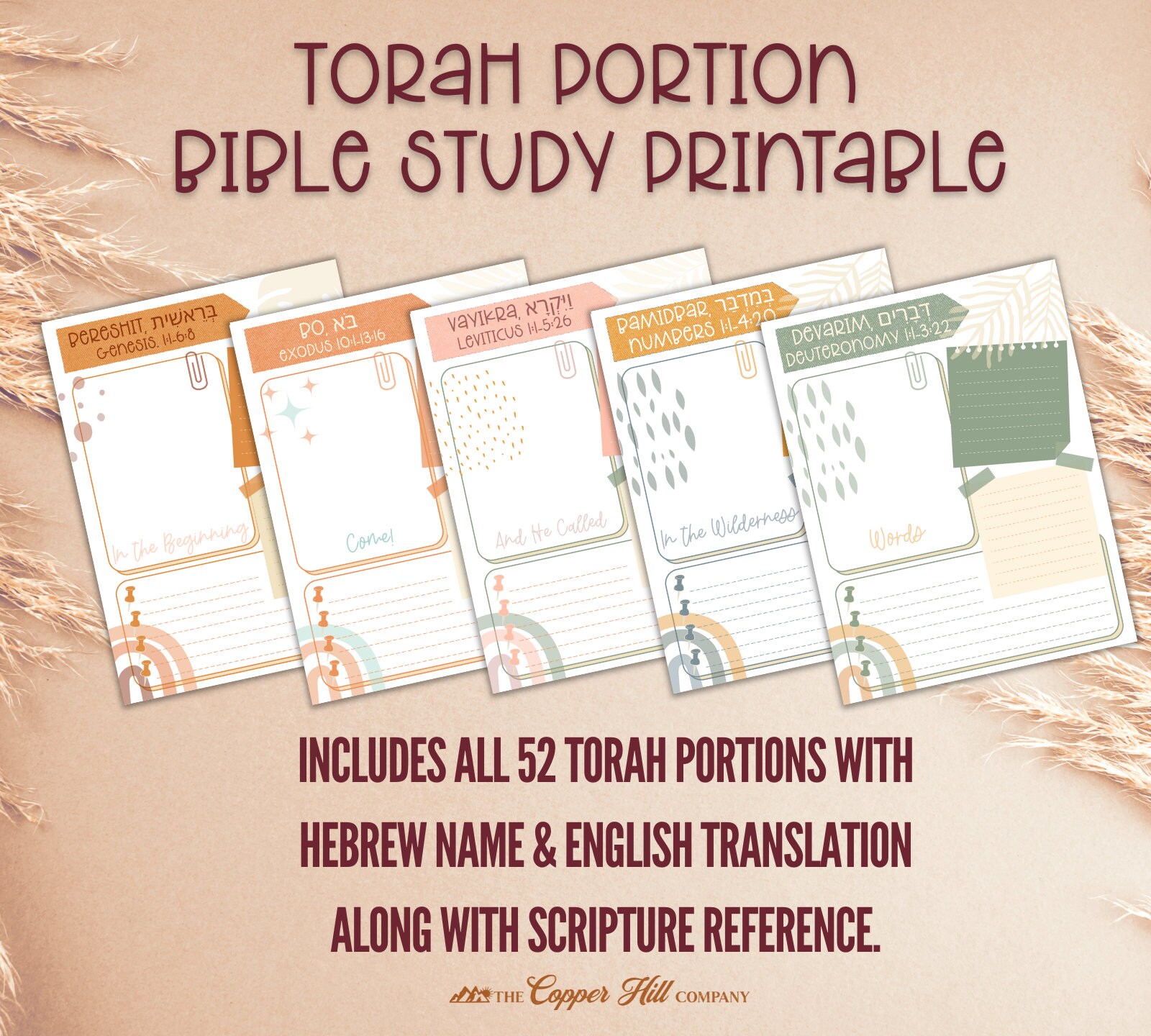 TORAH PORTION BIBLE Study Printable Torah Portion Yeshua - Etsy