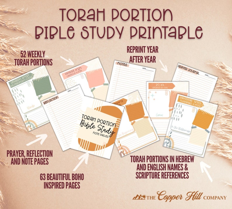TORAH PORTION BIBLE Study Printable | Torah Portion | Yeshua Bible ...