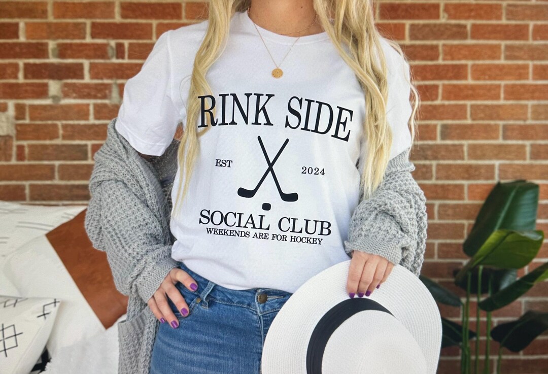 Rink Side Social Club, Hockey Shirt, Hockey Mom, Hockey Girl, Gifts for ...