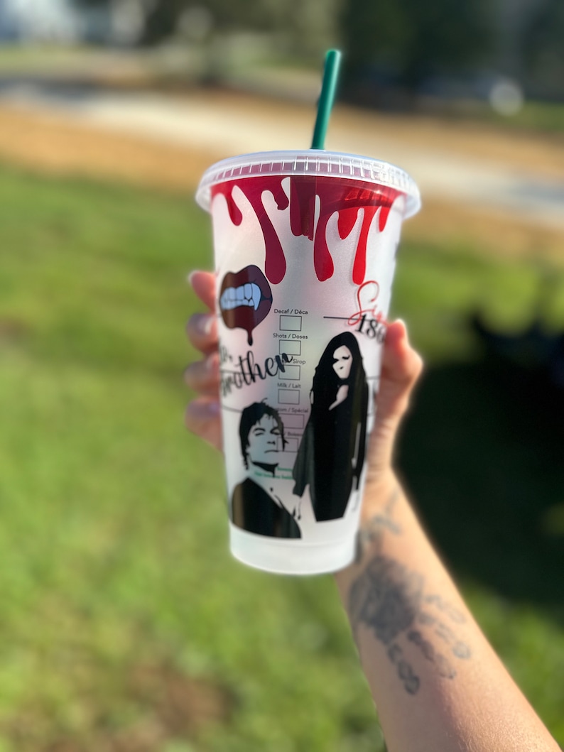 Vampire Cup, Custom Starbucks Tumbler, Reusable Coffee Cup, Custom Name ...