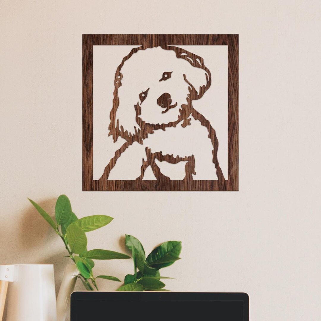 French Poodle, Pet Wall Art SVG – Laser Cut File for MDF, Metal ...