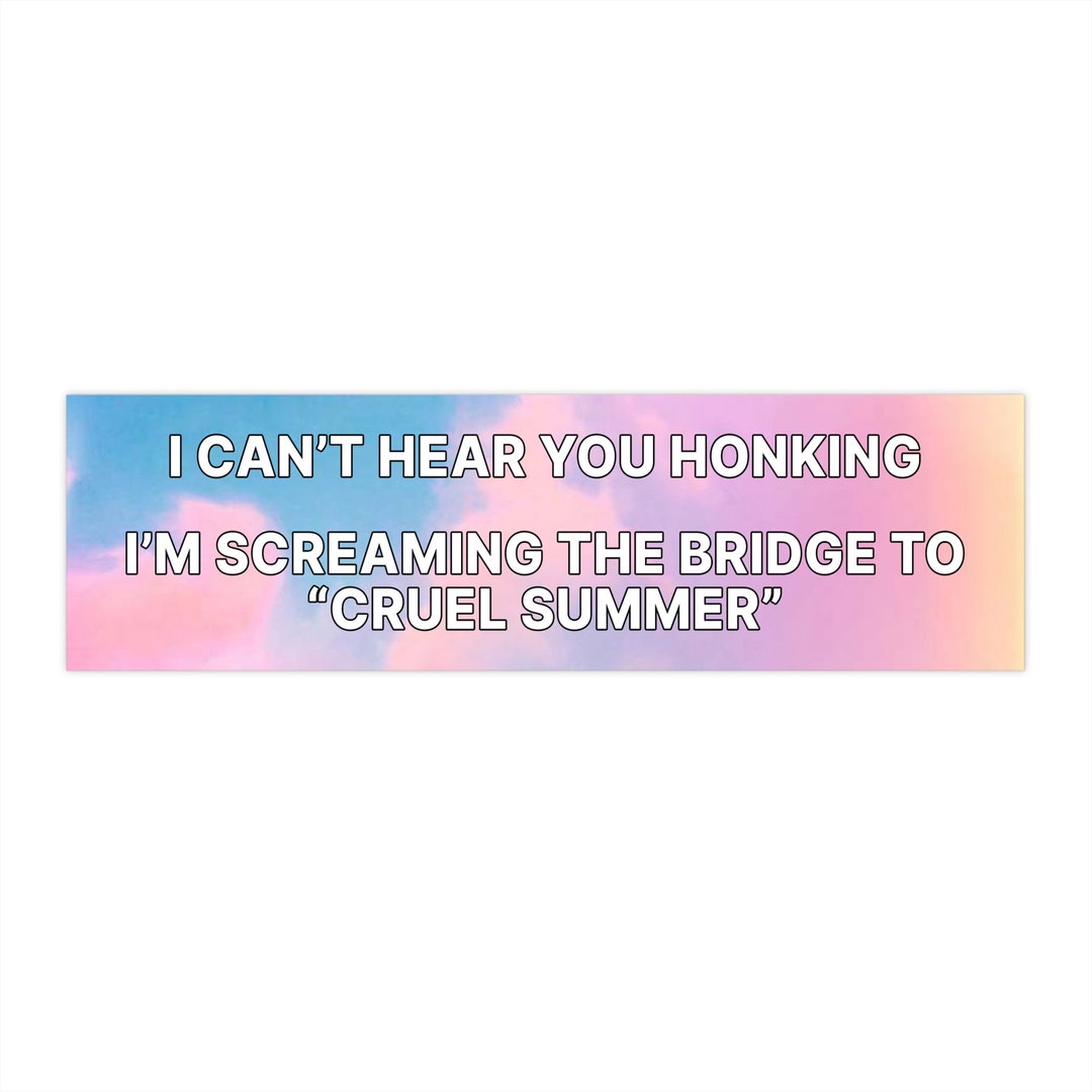 Cruel Summer Bumper Sticker Taylor Swift - Etsy
