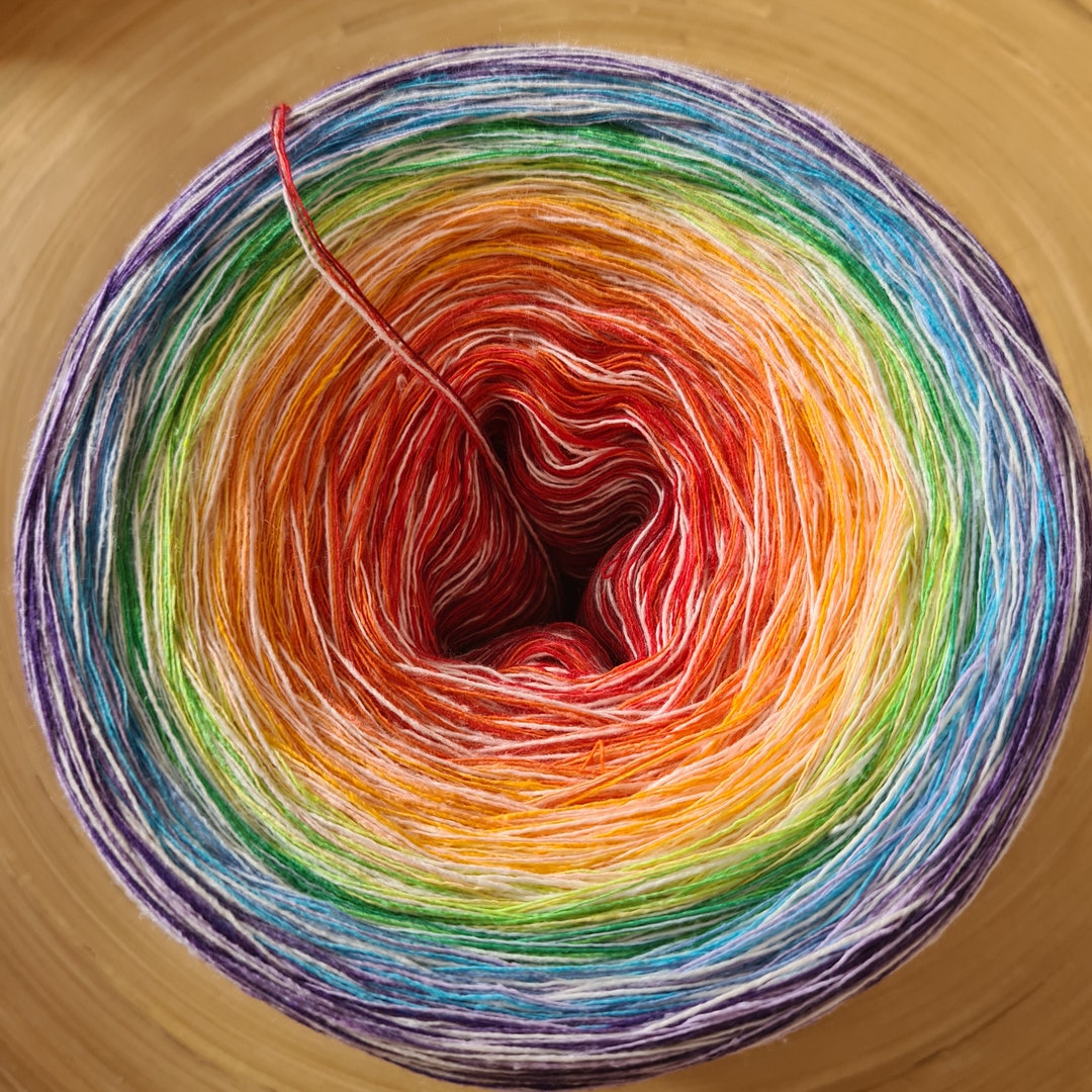 Melange Ombre Gradient Yarn Cake, Pastel, Cotton , Acrylic, Yarn ...