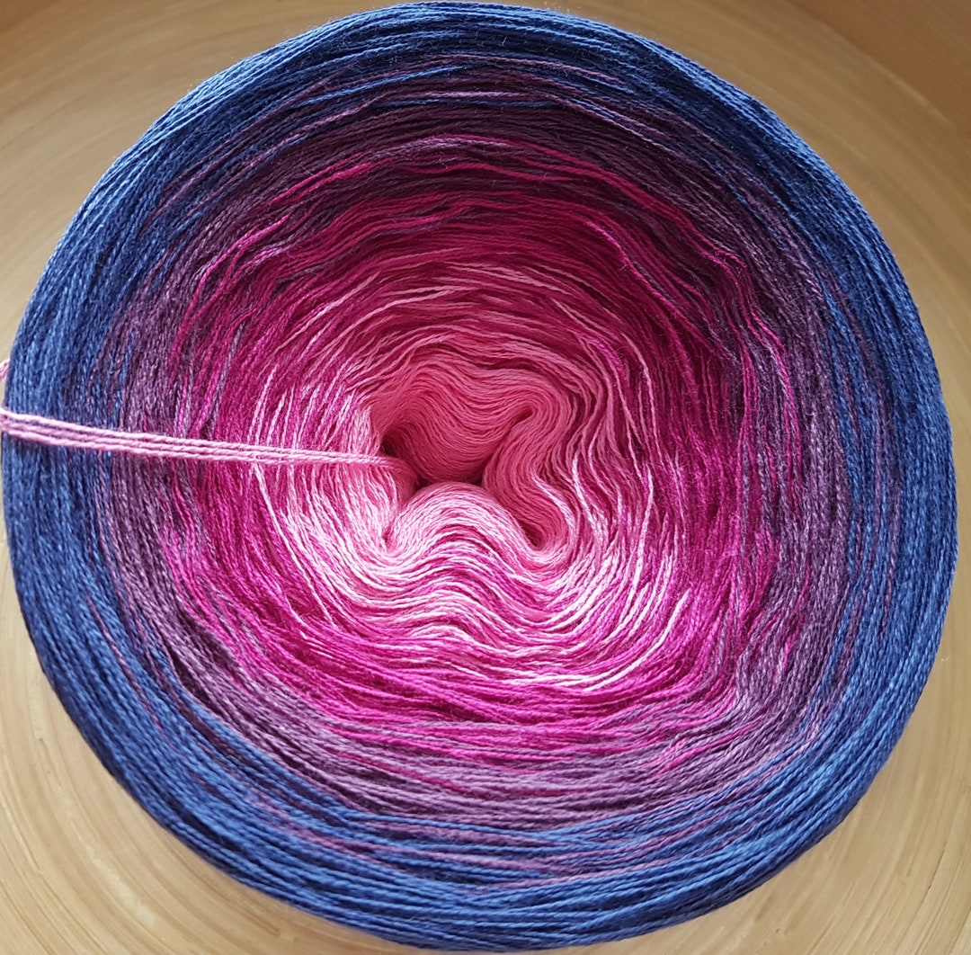 Gradient Cake Yarn, Ombre Yarn Cake, Color Change Yarn, 3 Ply, Ombre ...