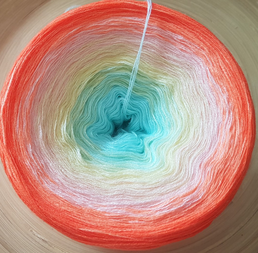 Gradient Cake Yarn Ombre Yarn Cake Color Change Yarn 3 Ply - Etsy